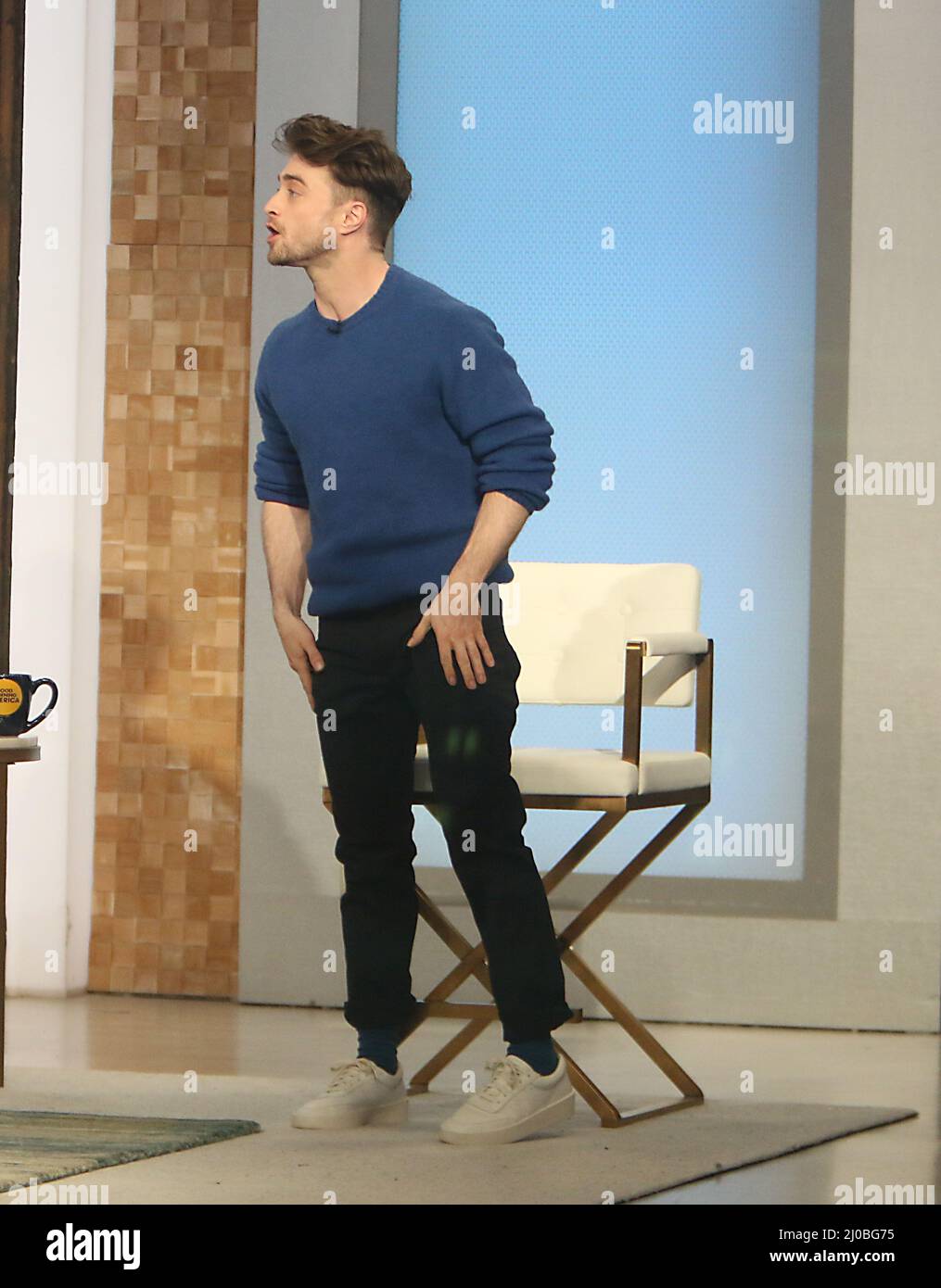 New York, USA. 17th Mar, 2022. Daniel Radcliffe at Good Morning America ...