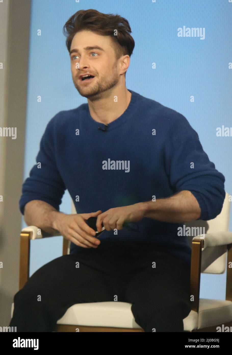 New York, USA. 17th Mar, 2022. Daniel Radcliffe at Good Morning America ...