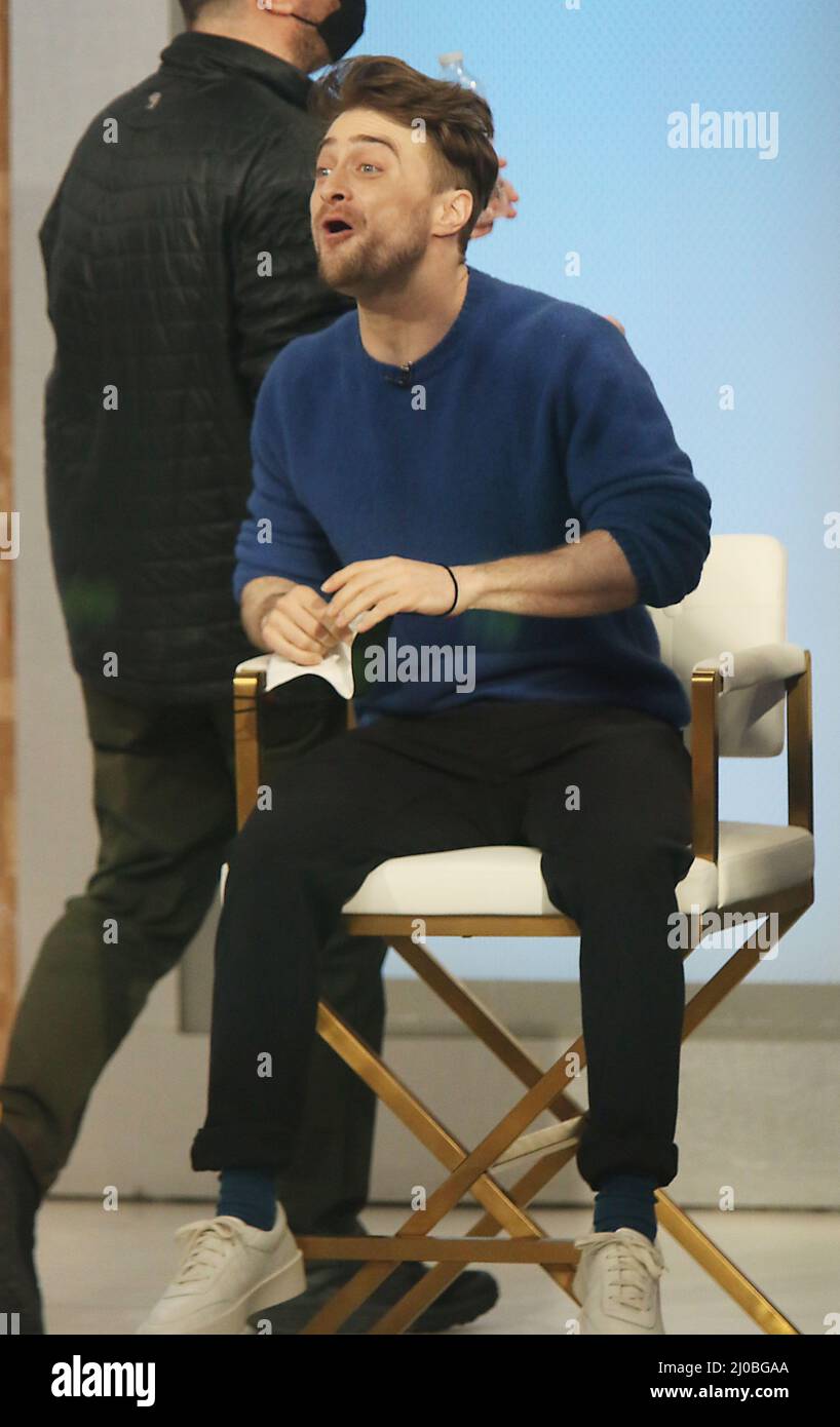New York, USA. 17th Mar, 2022. Daniel Radcliffe at Good Morning America ...