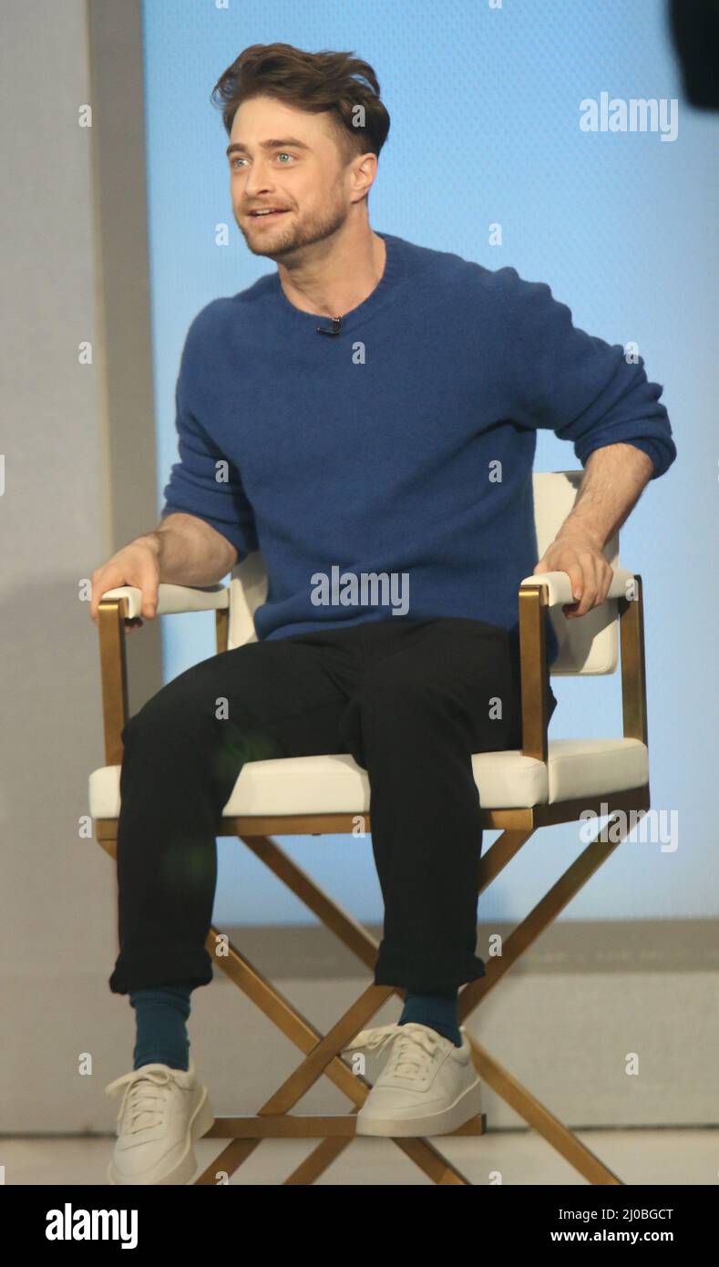 New York, USA. 17th Mar, 2022. Daniel Radcliffe at Good Morning America ...