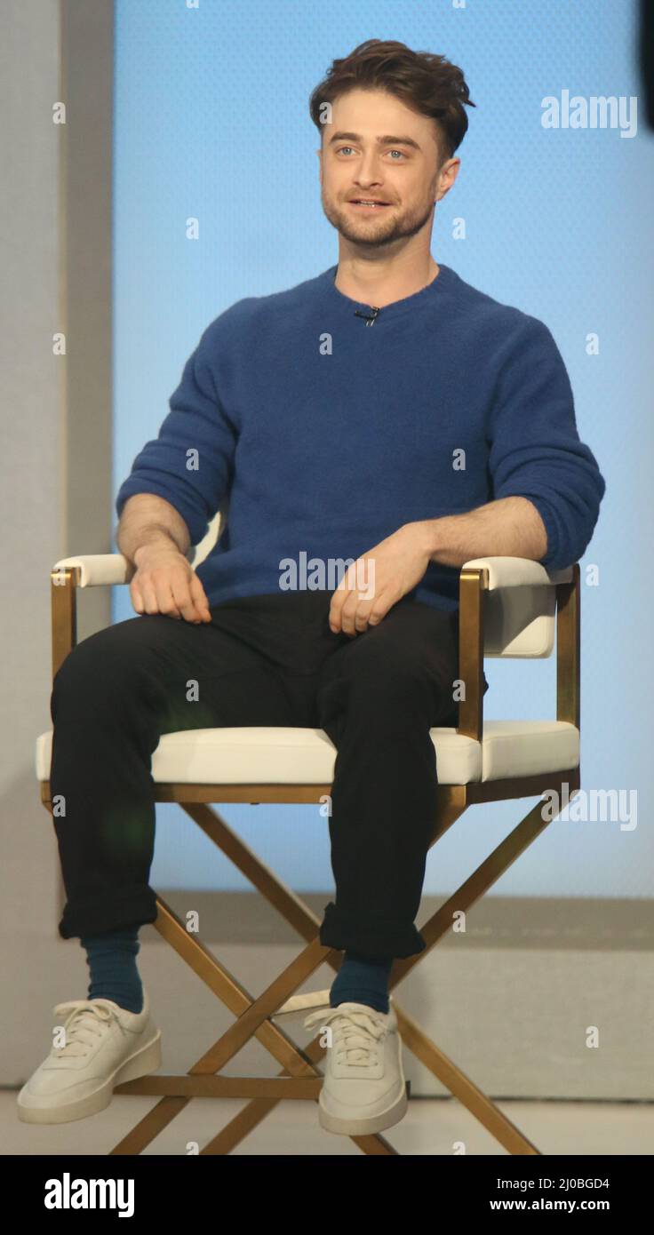 New York, USA. 17th Mar, 2022. Daniel Radcliffe at Good Morning America ...