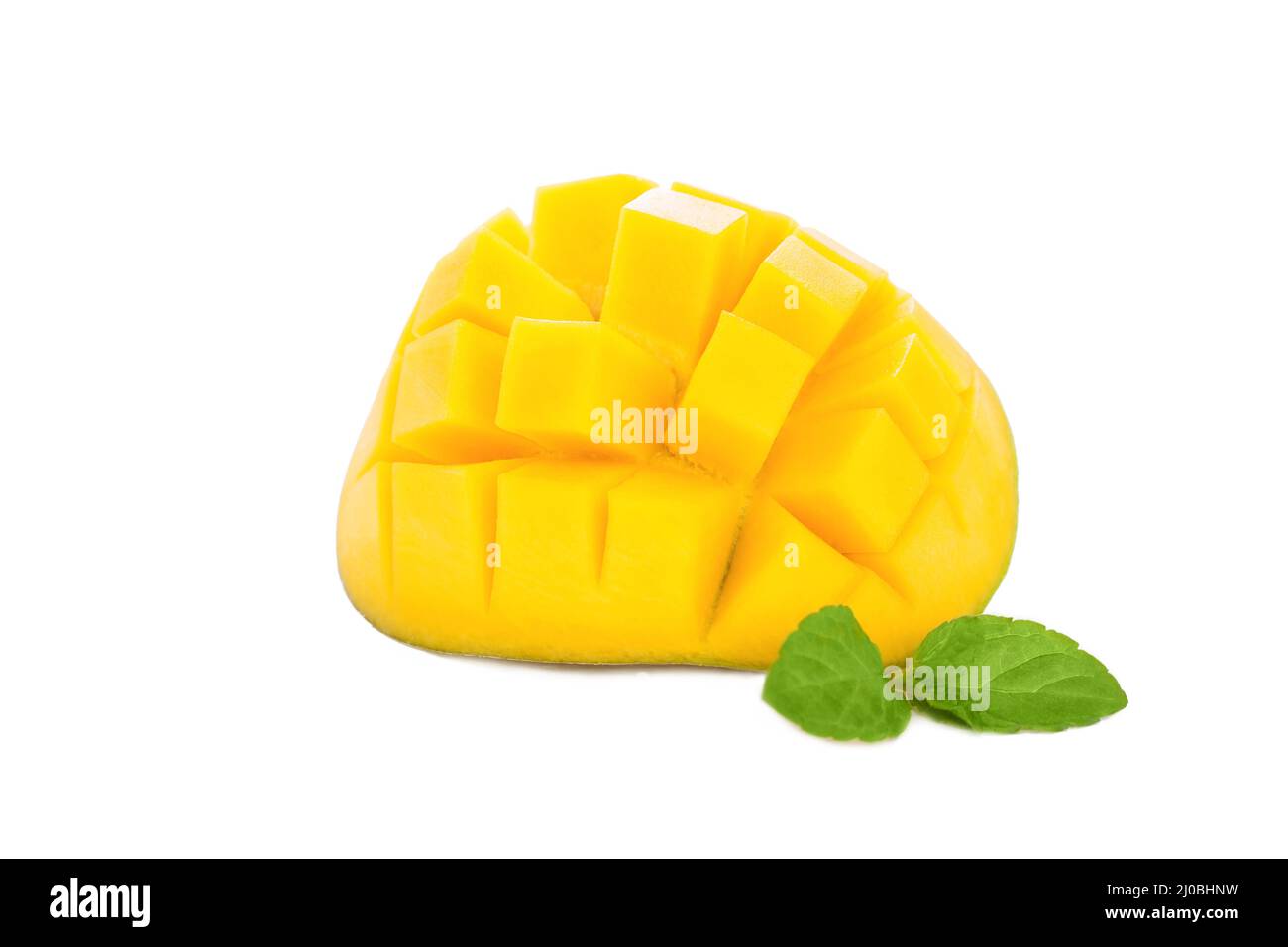 Part bright ripe mango on hi-res stock photography and images - Alamy