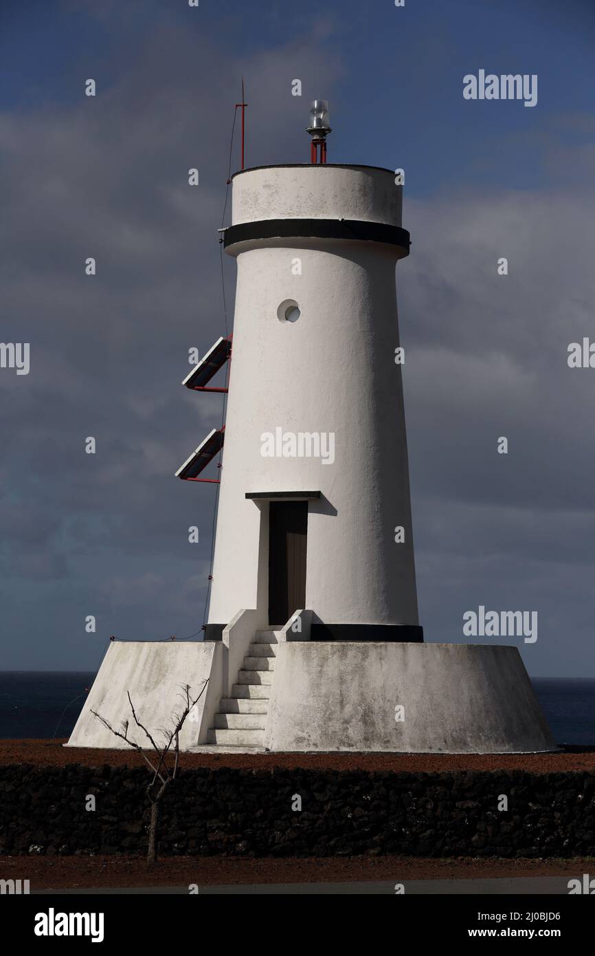 Lighthouse at Sao Mateus, Pico island, Azores Stock Photo - Alamy