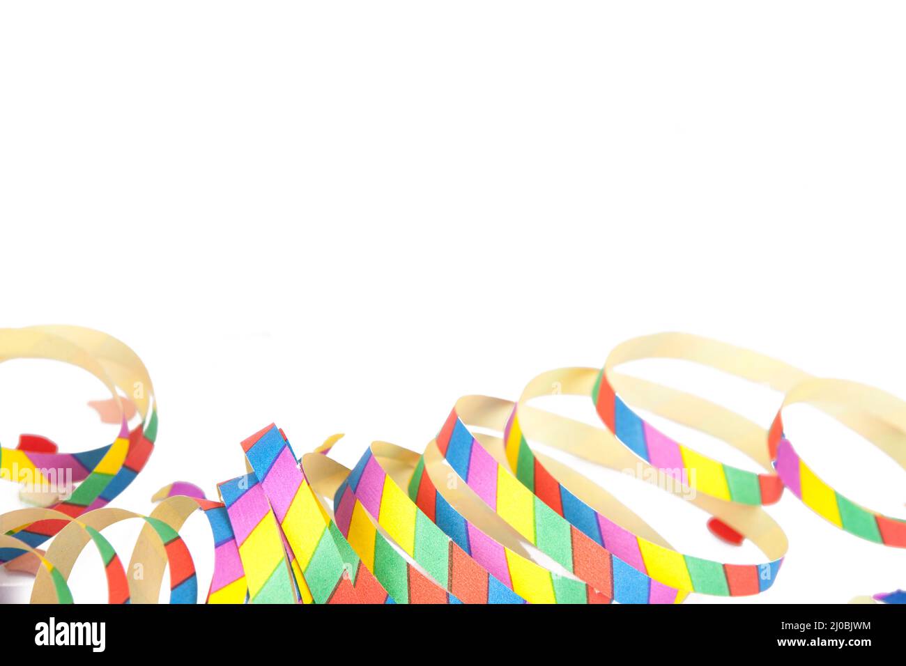 Paper decorations on a white background with a copy space Stock Photo ...