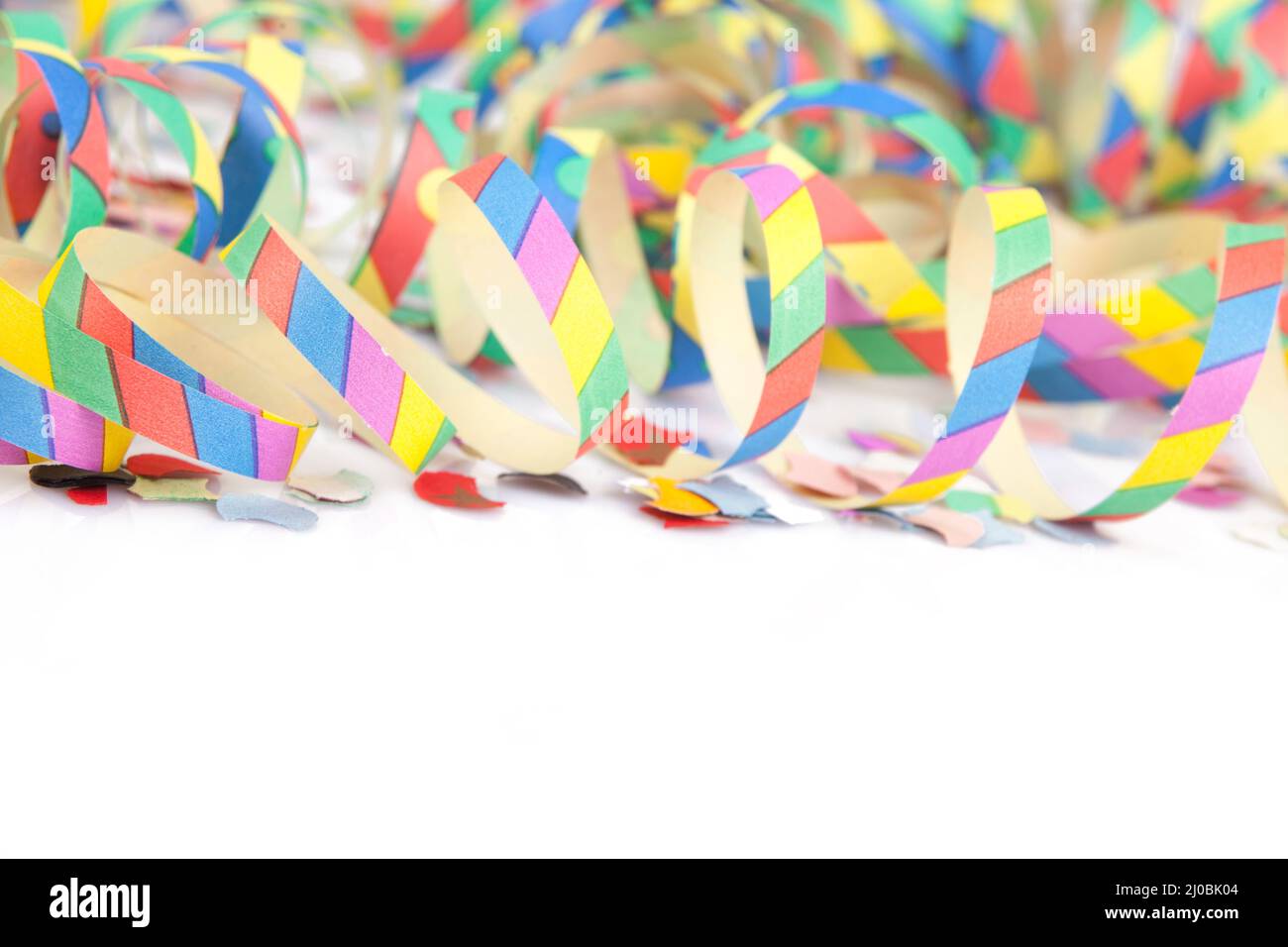 Paper decorations on a white background with a copy space Stock Photo ...