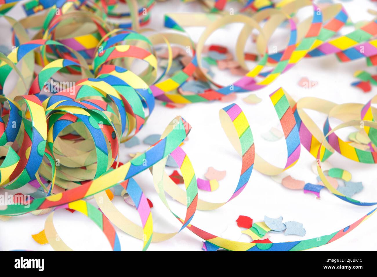 Paper decorations on a white background Stock Photo - Alamy