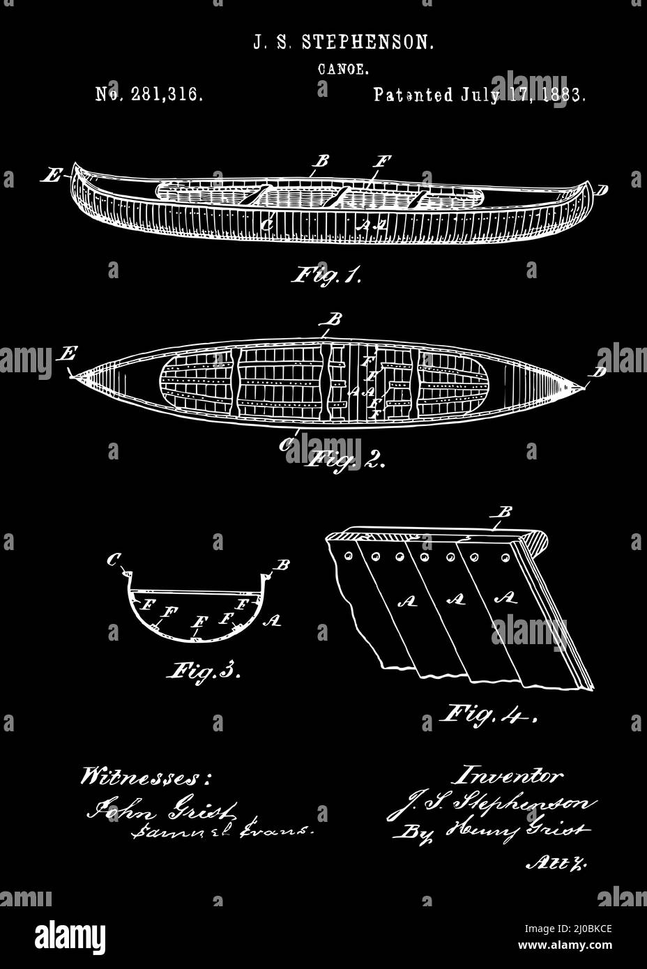 Canoe drawing hi-res stock photography and images - Alamy