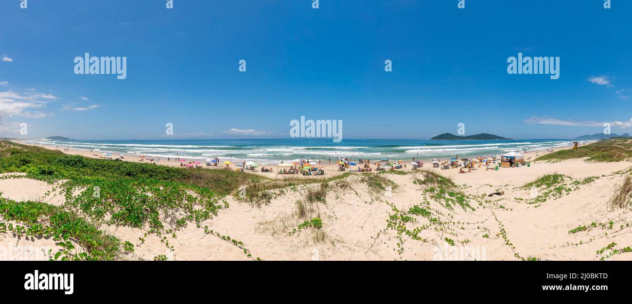 Panorama of Campeche beach in Florianopolis, Santa Catarina, Brazil ...