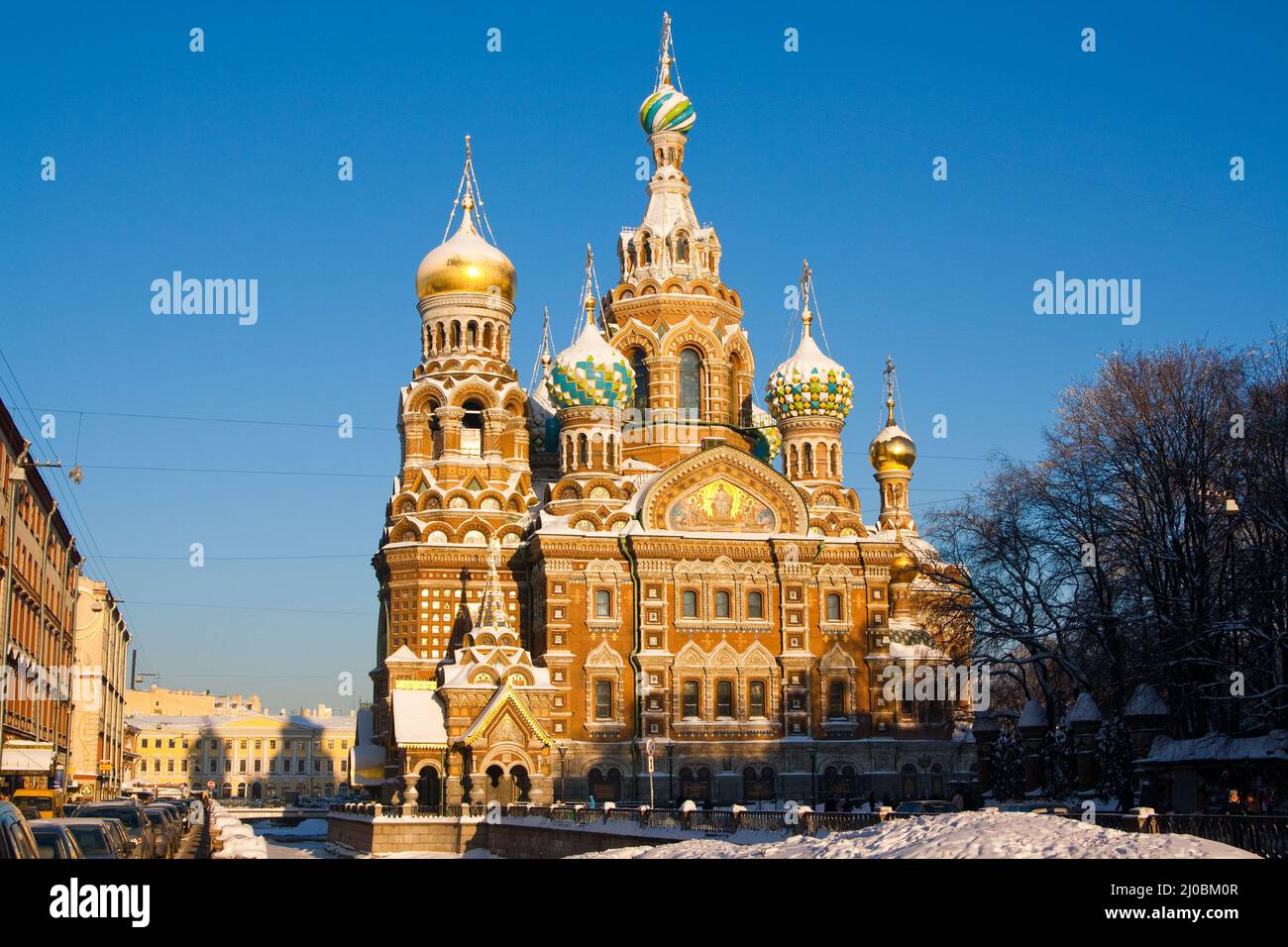 Church of savior on Spilled Blood in St. Petersburg, Russia Stock Photo ...