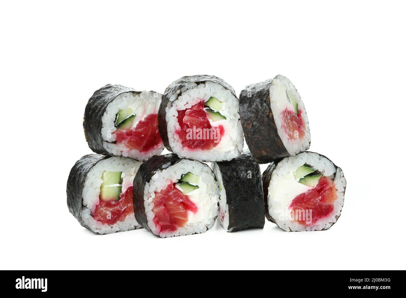 Maki isolated on white background, close up Stock Photo - Alamy