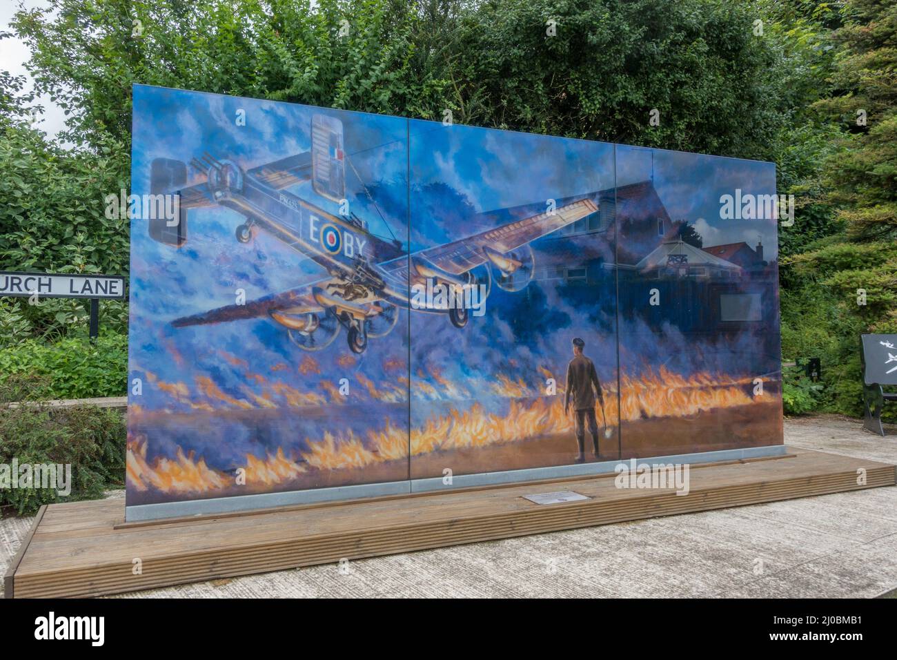 The Carnaby Airfield Memorial by Stephen Carvill, near Bridlington ...