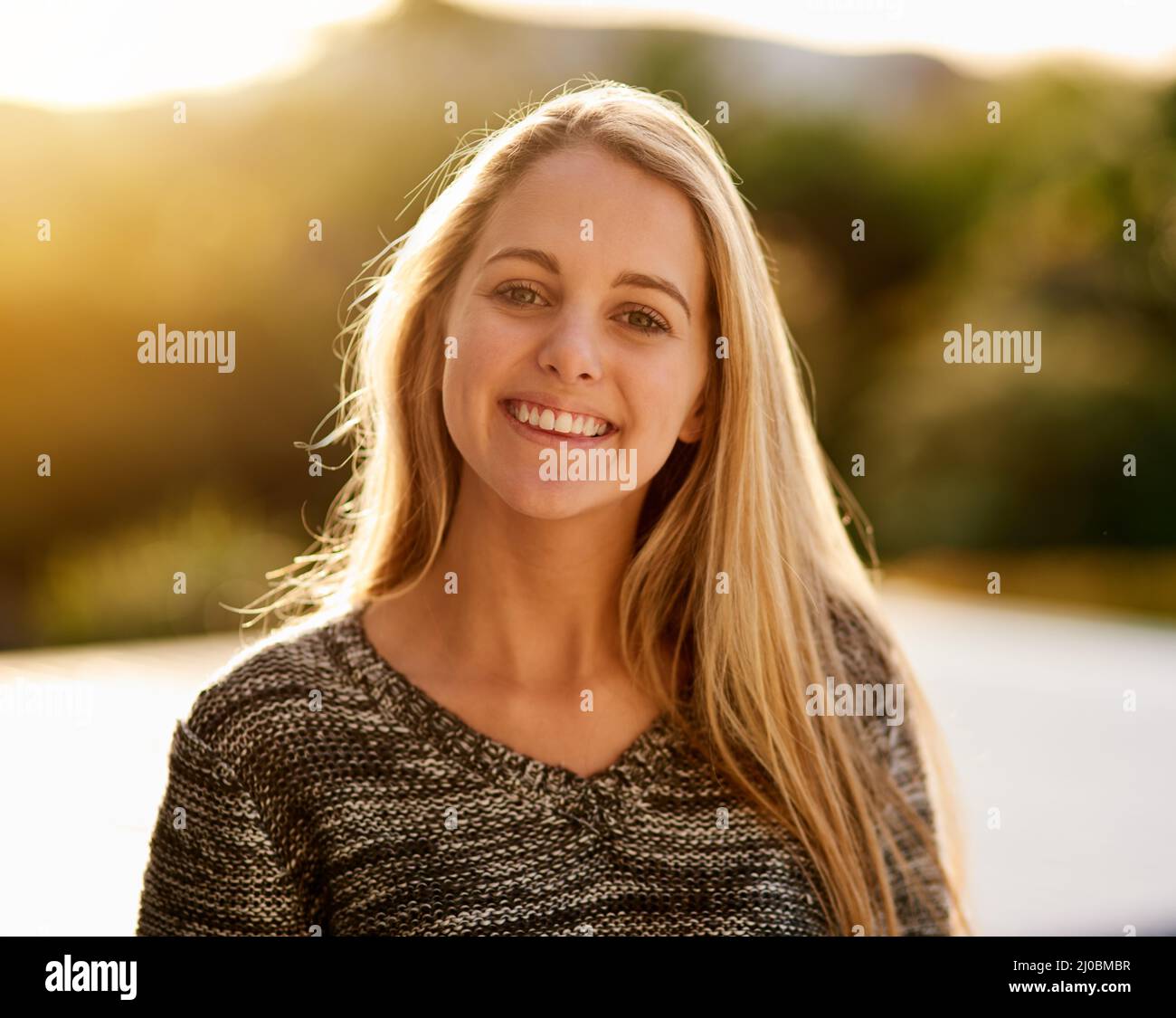 I choose positivity every day. Portrait of an attractive young woman ...