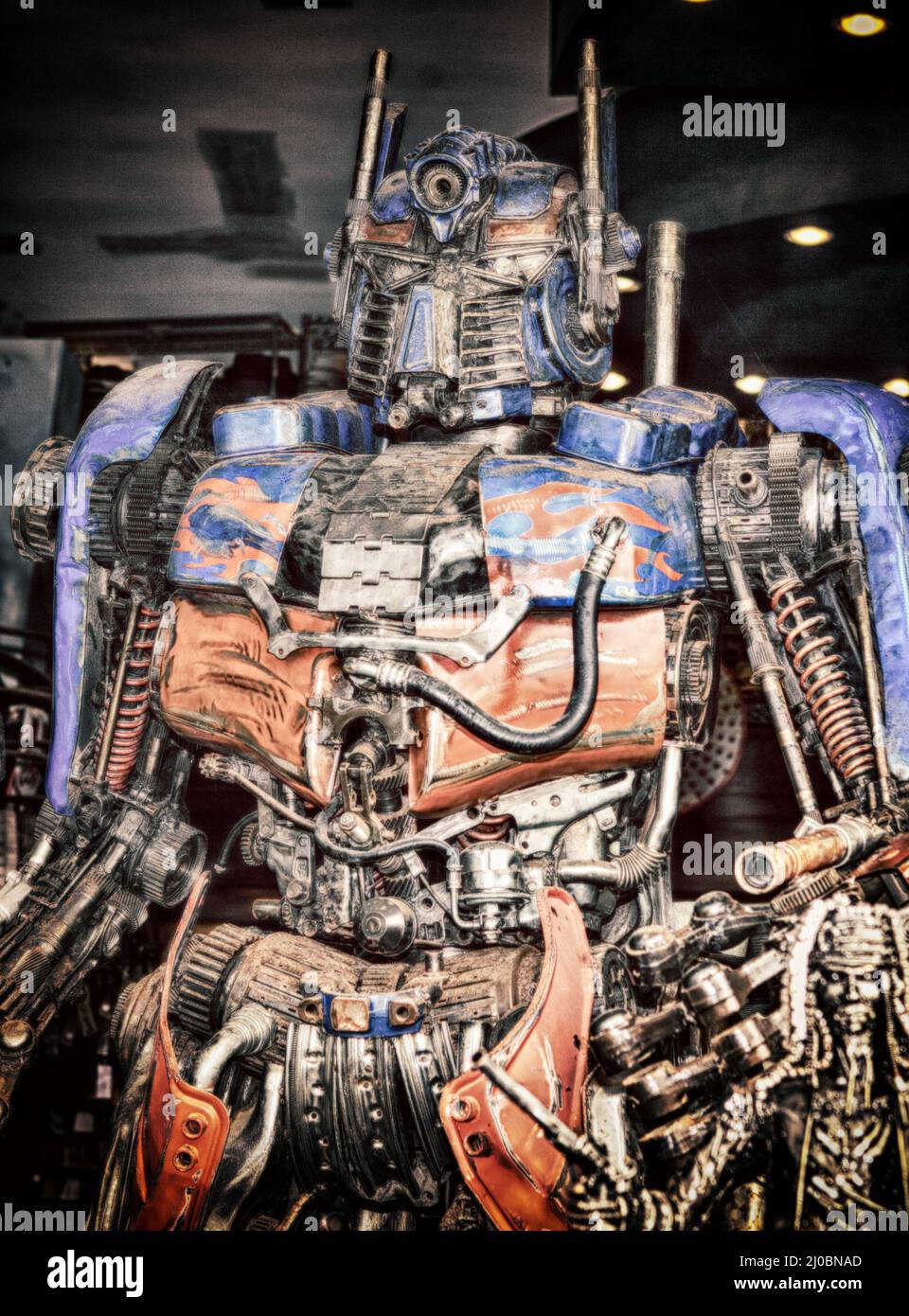 Scrap metal figure Stock Photo - Alamy