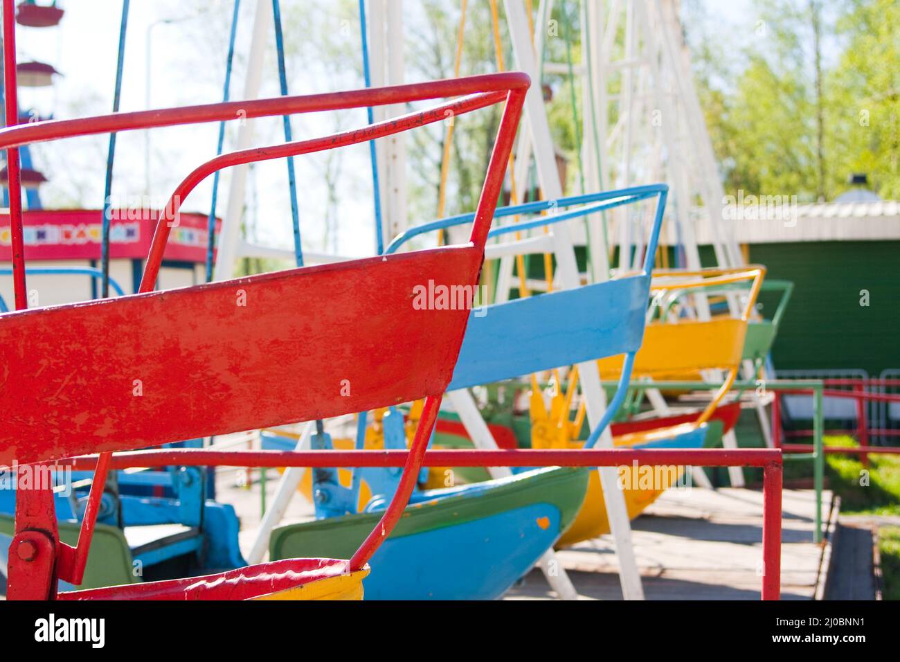 Empty playground park hi-res stock photography and images - Alamy