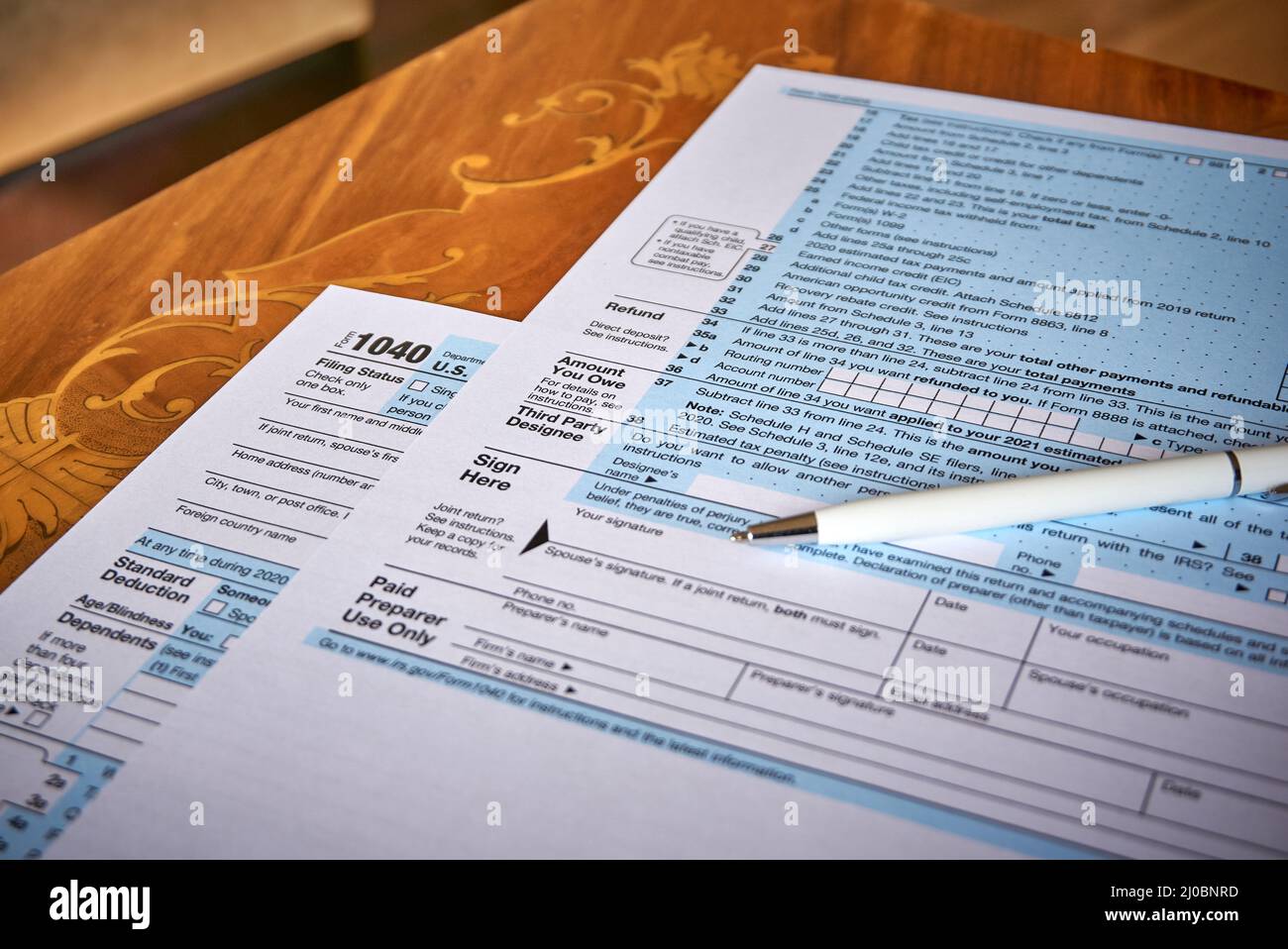 US 1040 Tax Form Stock Photo - Alamy