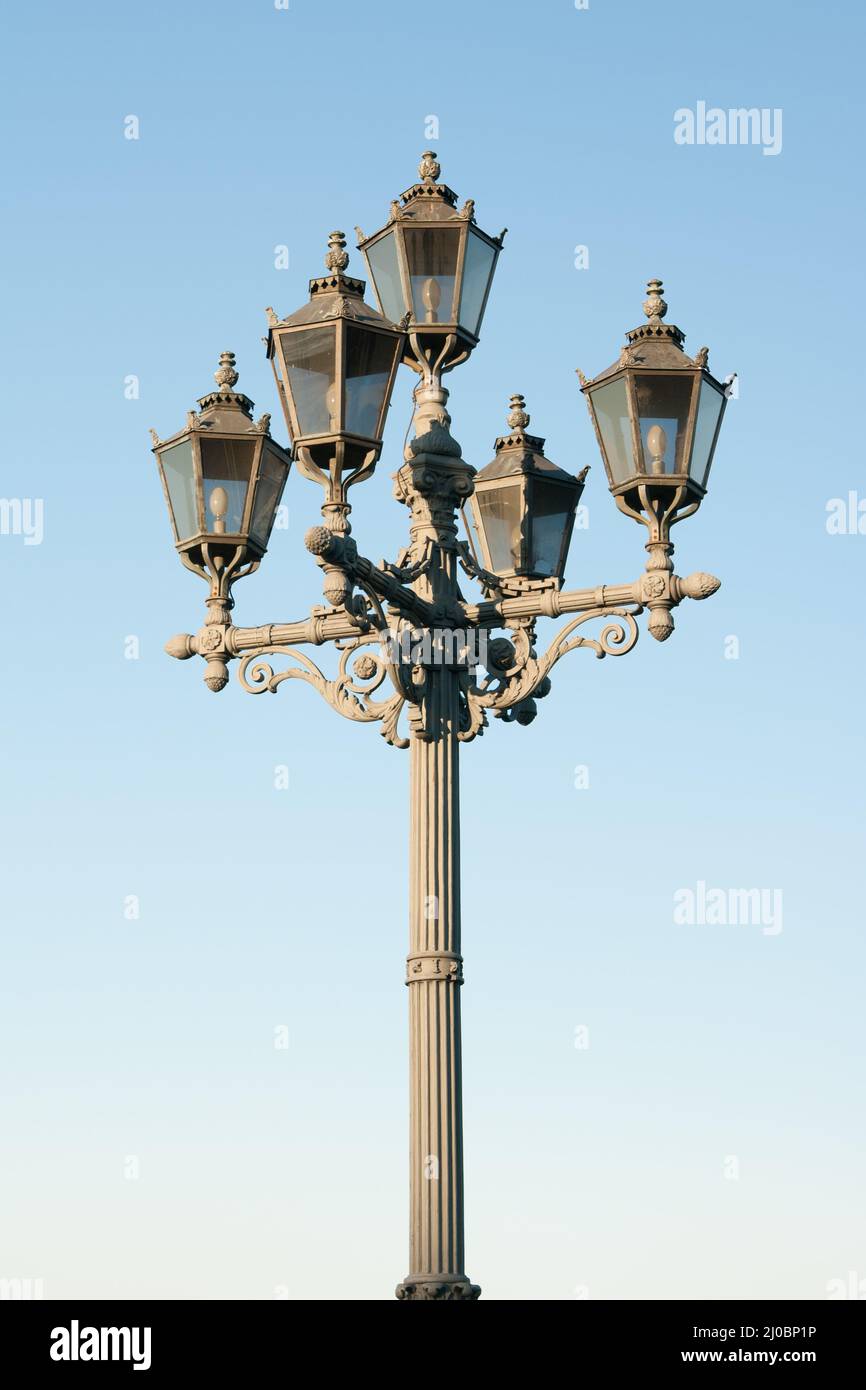 The lantern consists of 5 lamps. Saint Petersburg Russia Stock Photo ...