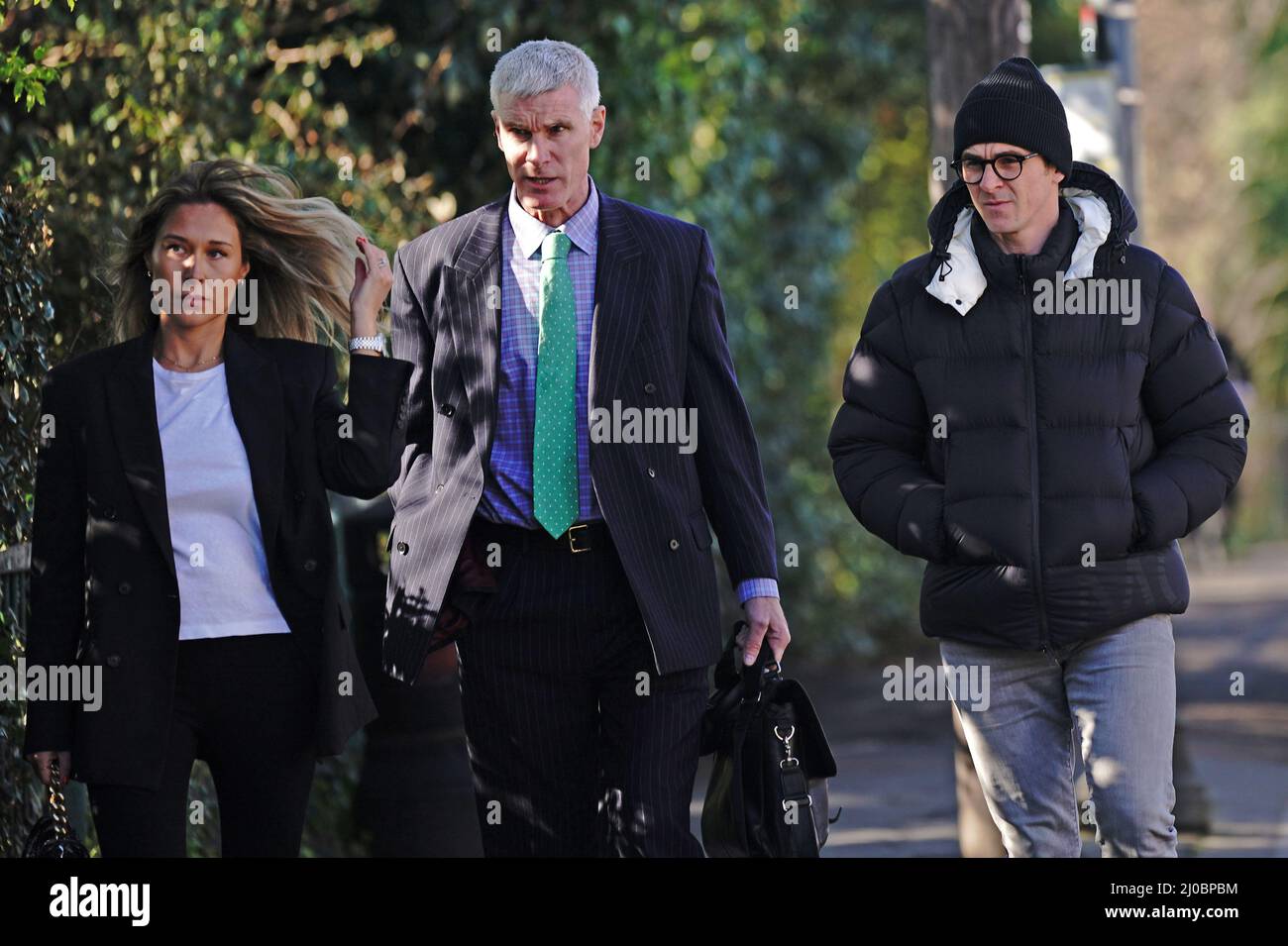 Joey Barton (right) arriving at Wimbledon Magistrates' Court where he ...