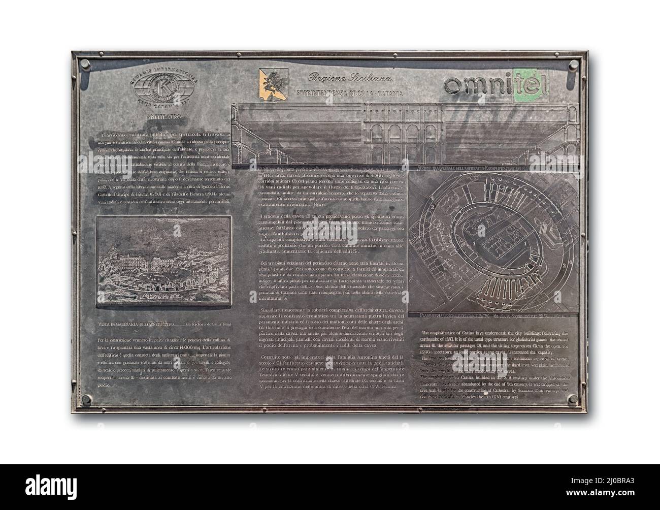 Historical information panel Cut Out Stock Images & Pictures - Alamy