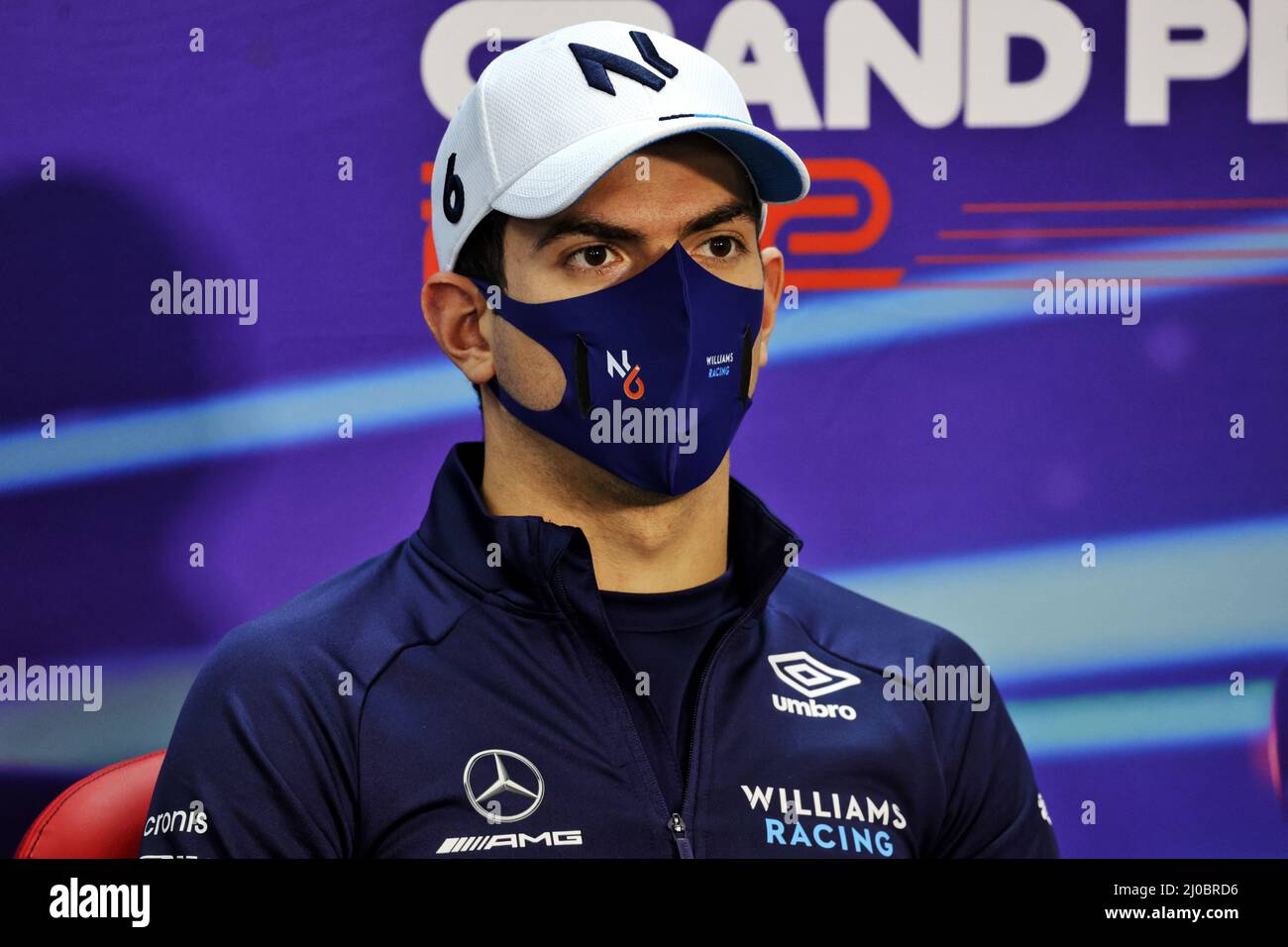 LATIFI Nicholas (can), Williams Racing FW44, portrait press conference ...
