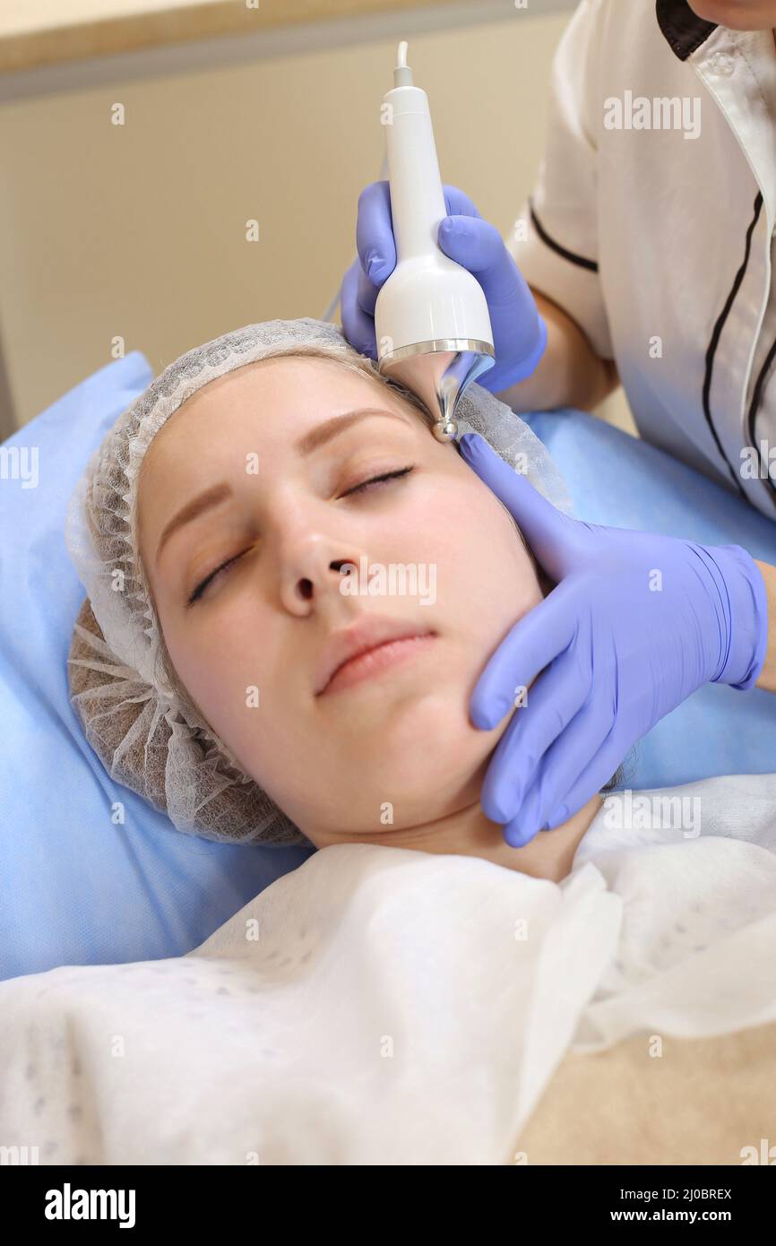 Ultrasound Cavitation anti-aging, Rejuvenation, Lifting Procedure Stock ...