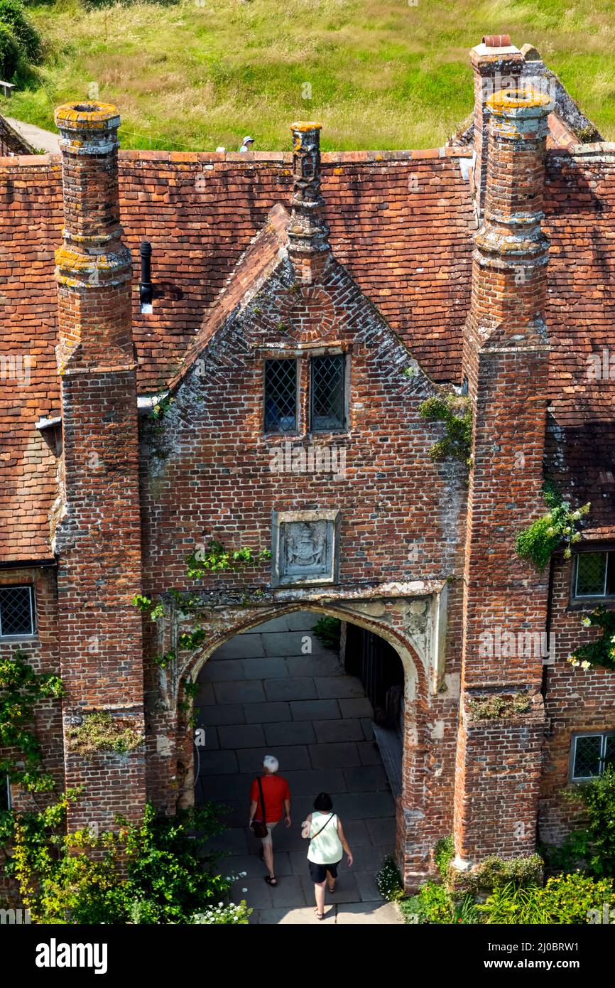 England, Kent, Cranbrook, Sissinghurst Castle, View of the Castle ...