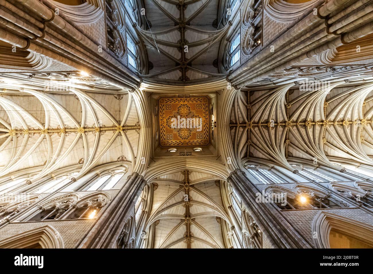 England, London, Westminster Abbey, The Vaulted Ceiling Stock Photo - Alamy