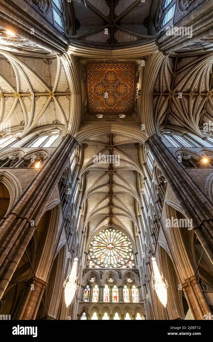 England, London, Westminster Abbey, The Vaulted Ceiling Stock Photo - Alamy