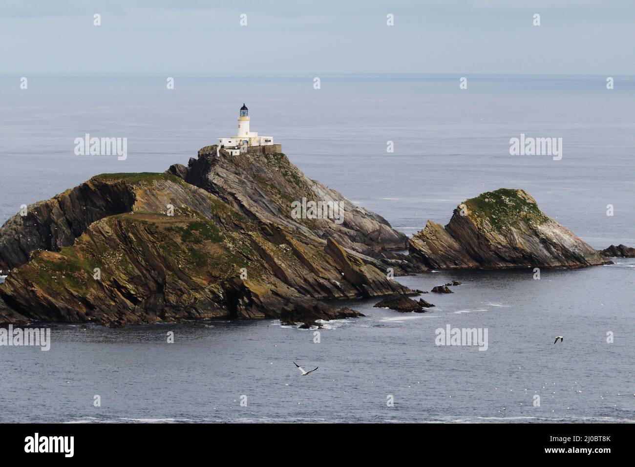 Muckle Flugga Lighthouse, Unst, Shetland Islands, Scotland Stock Photo ...