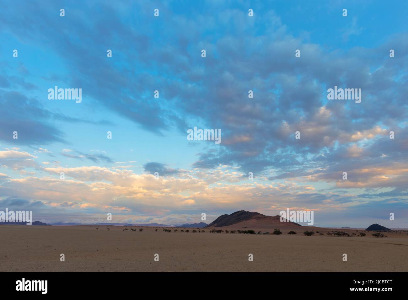 Sunrise color clouds different colors in Namib Desert Namibia Stock ...
