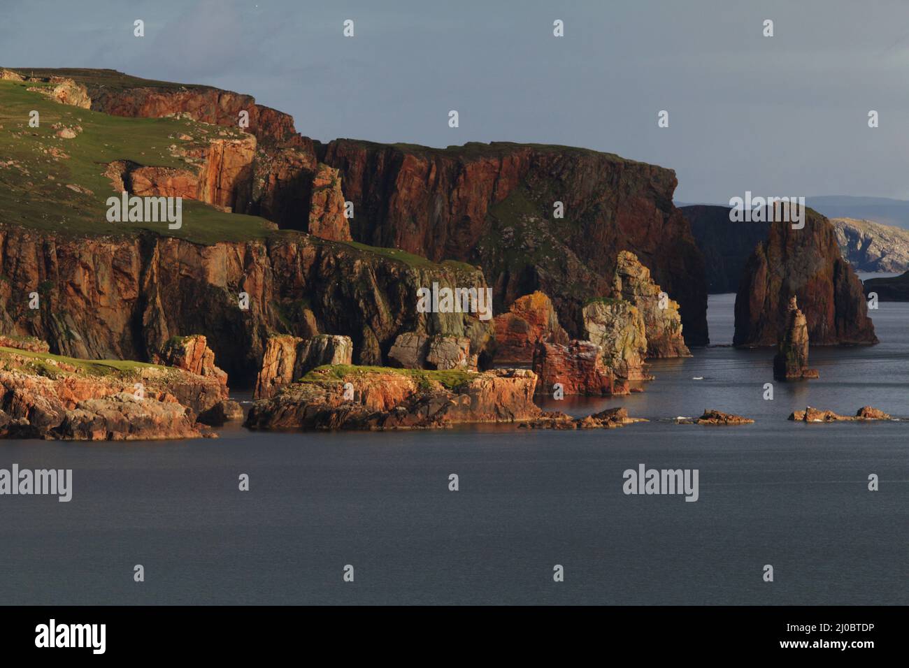 Neap cliffs, Eshaness peninsula, Shetland Islands, Scotland Stock Photo ...