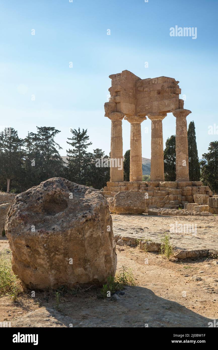 Temple of Dioscuri (Castor and Pollux). UNESCO World Heritage Site ...