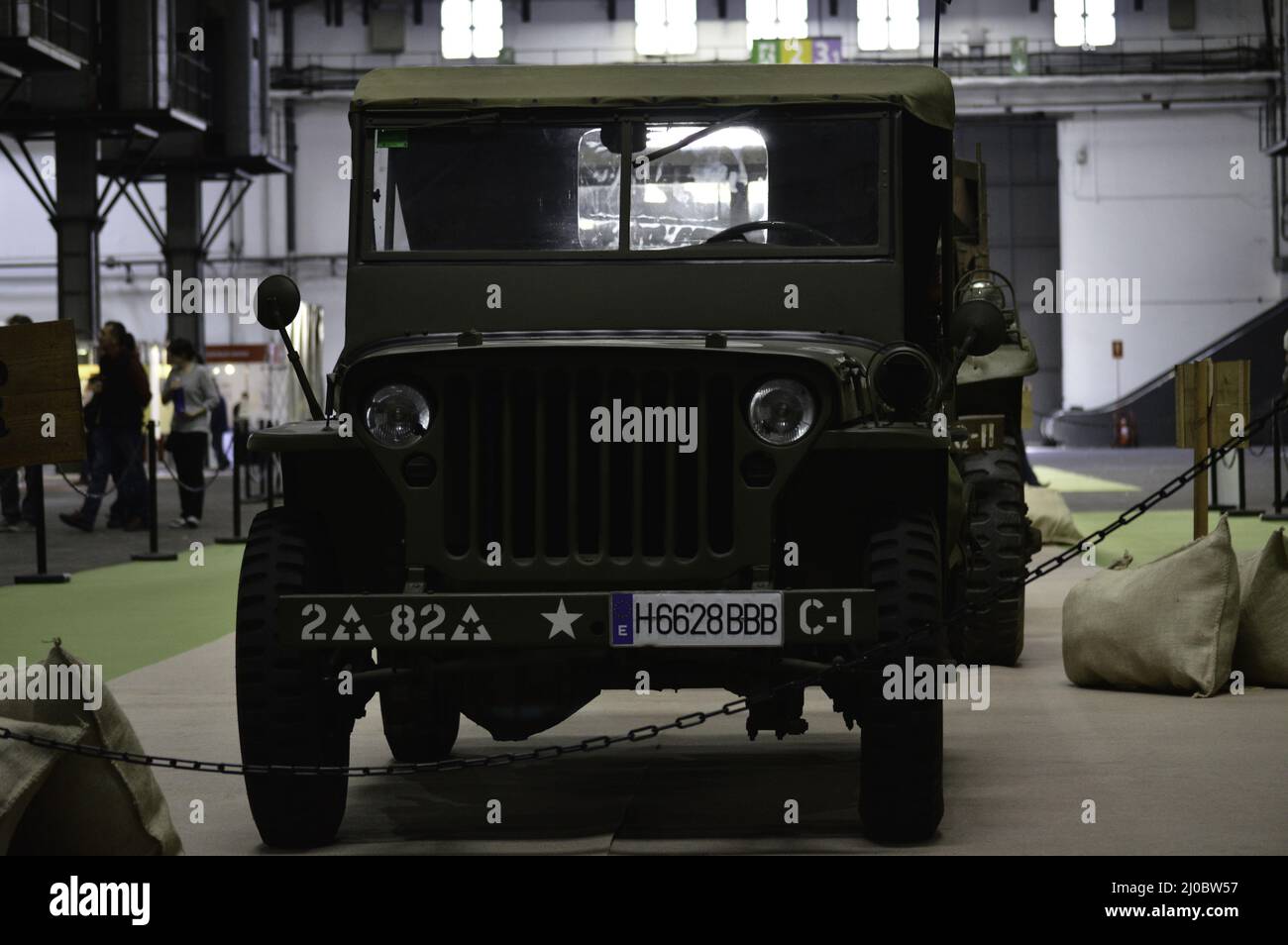 Typical army suv, wold war classic car Jeep Willys Stock Photo - Alamy