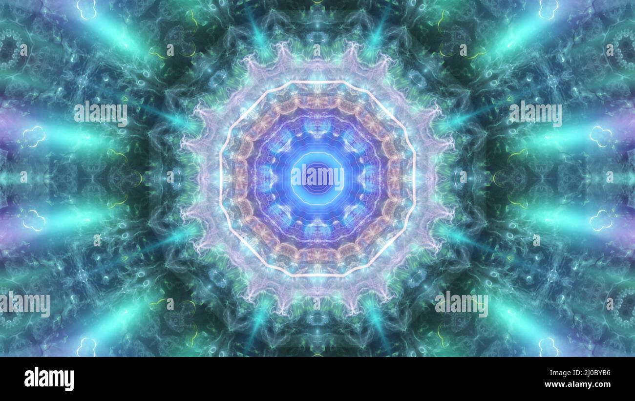 3d rendering of Mandala looping seamless Kaleidoscope Stock Photo - Alamy
