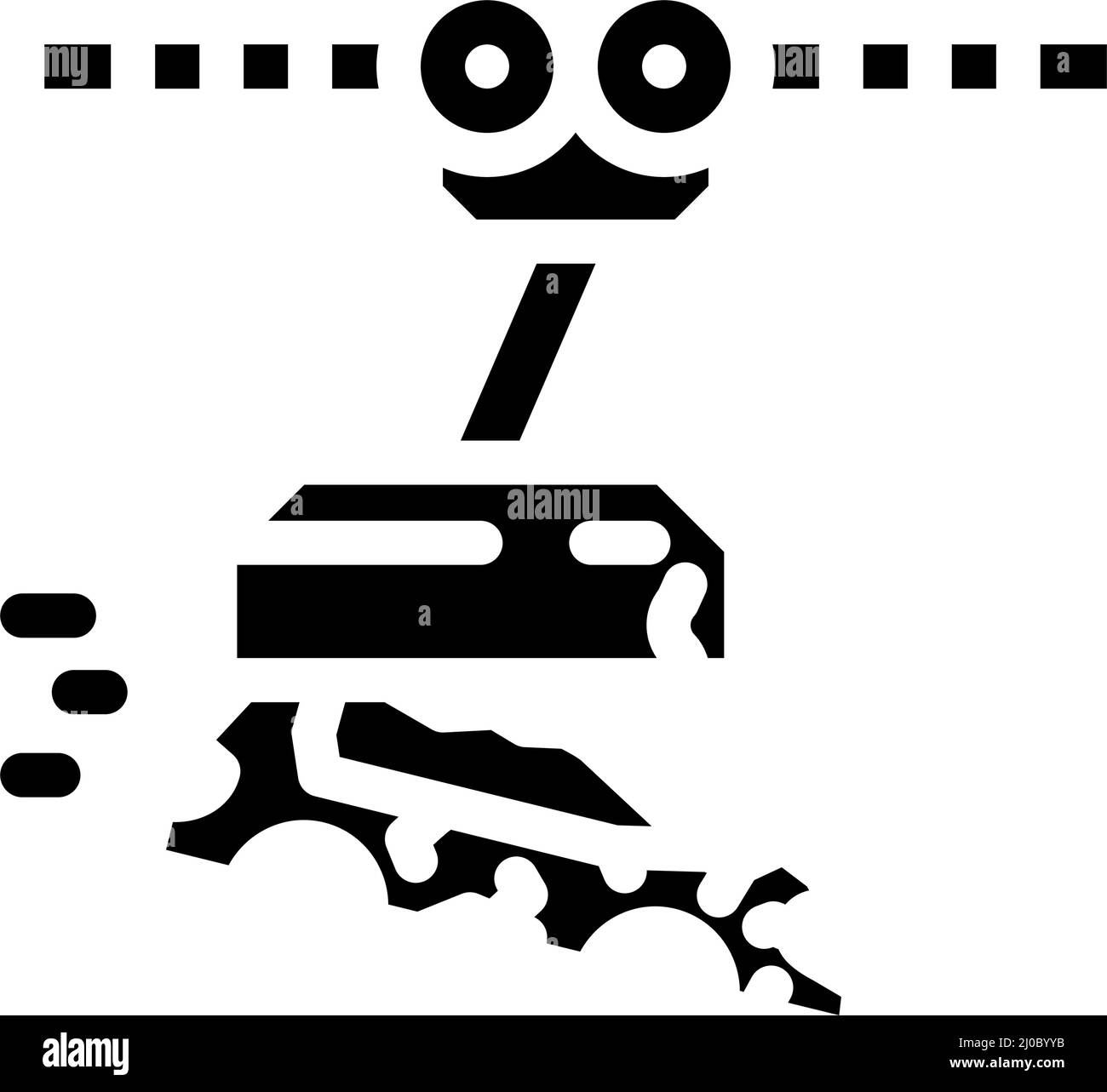 scrap metal glyph icon vector illustration Stock Vector Image & Art - Alamy