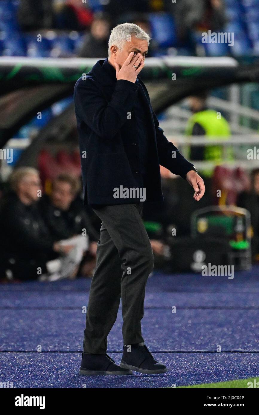 Jose’ Mourinho coach (AS Roma) during the UEFA Europa Conference League ...