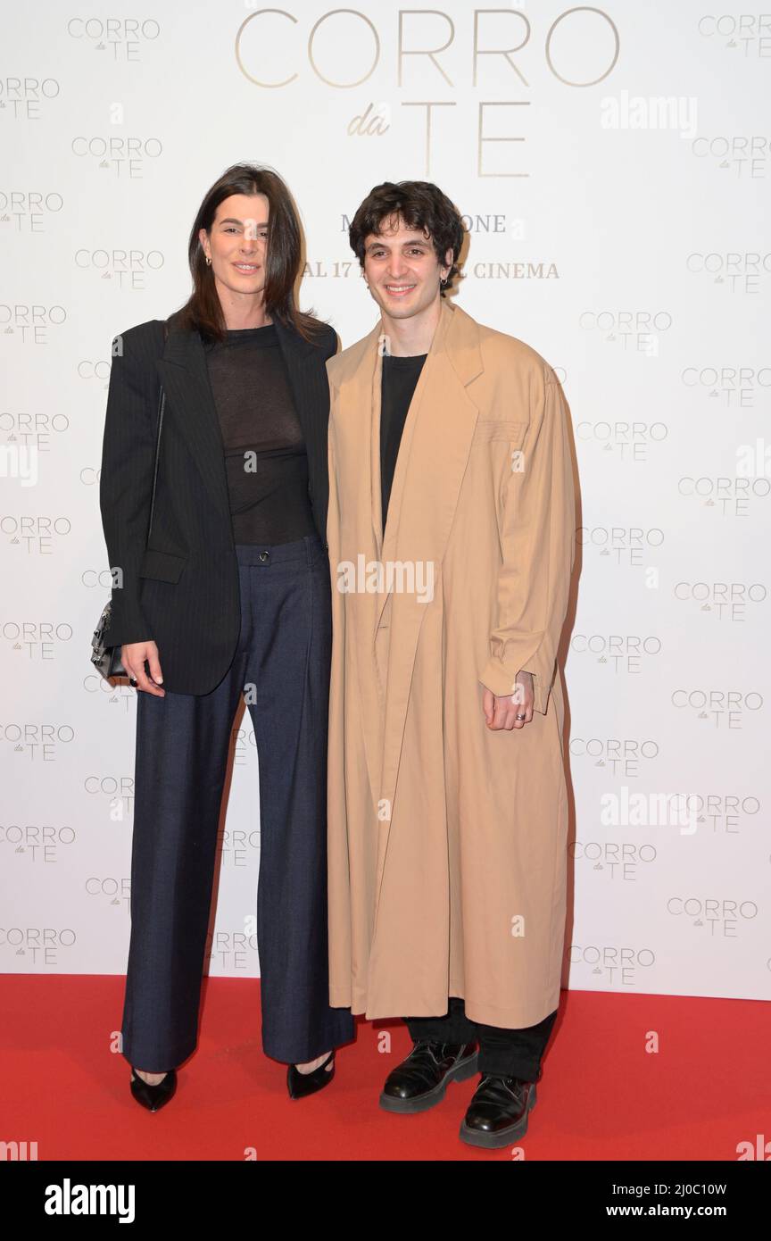Giacomo ferrara and Giulia Brighi attend the red carpet of the premiere ...