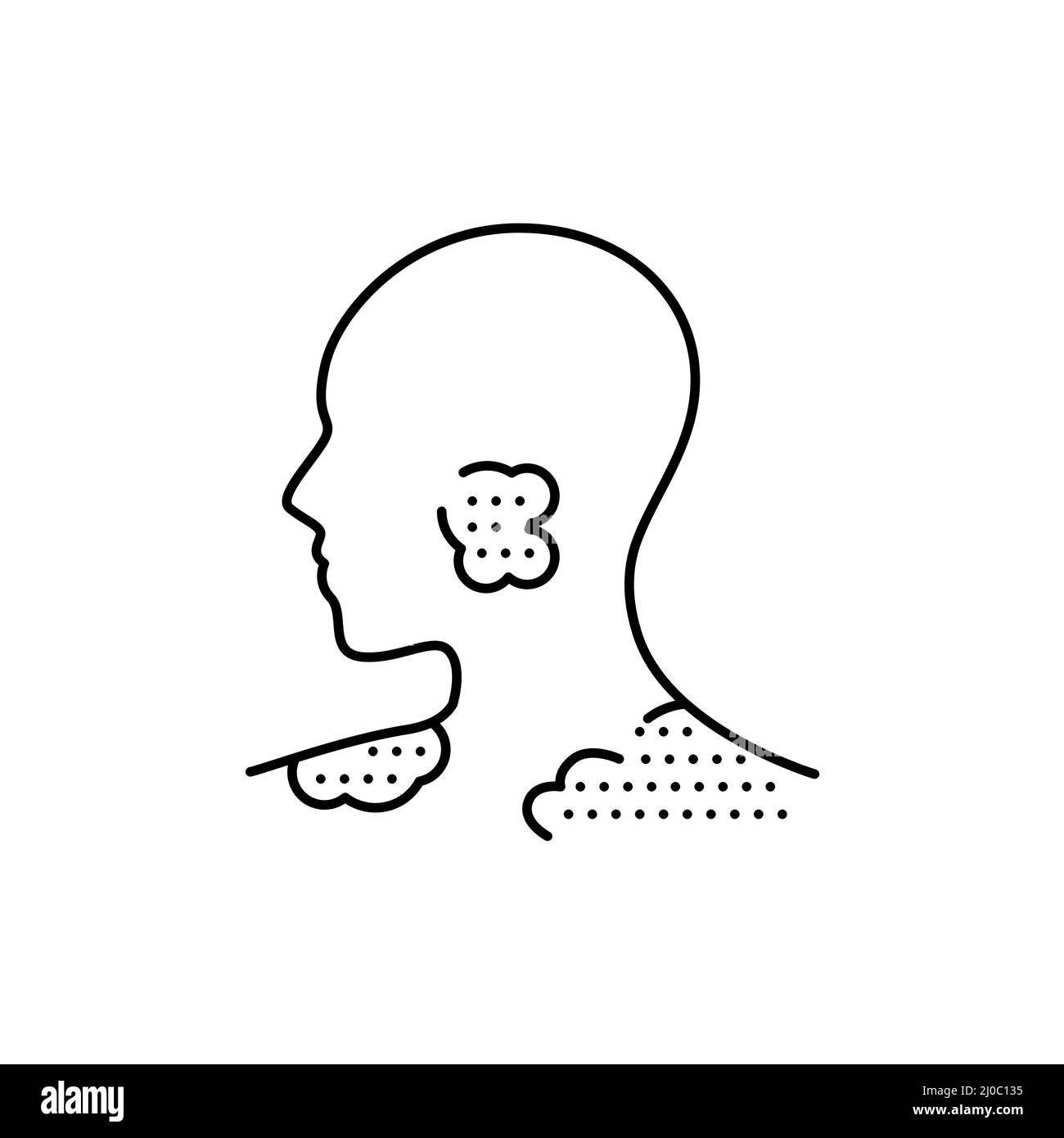 Skin itch color line icon. Human diseases Stock Vector Image & Art - Alamy