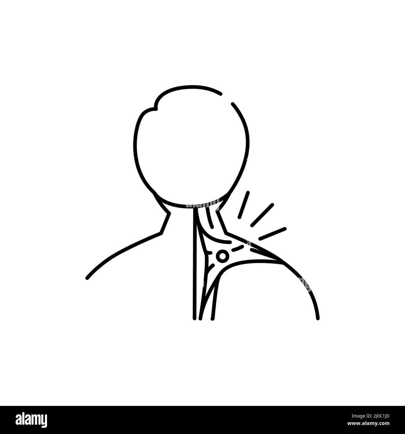 Myositis color line icon. Human diseases Stock Vector Image & Art - Alamy