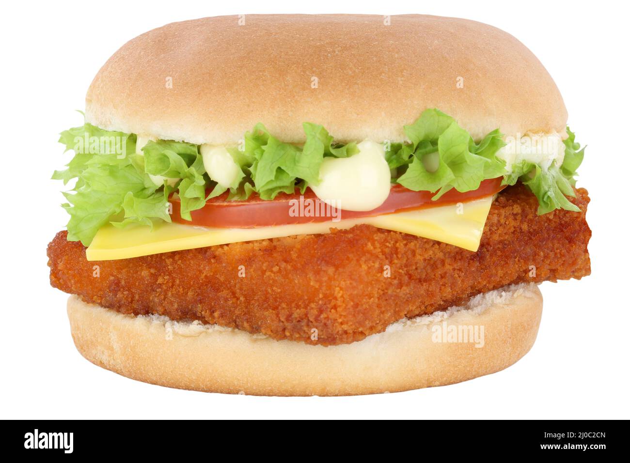 Fish burger baked fish hamburger cheese tomato lettuce exempted ...