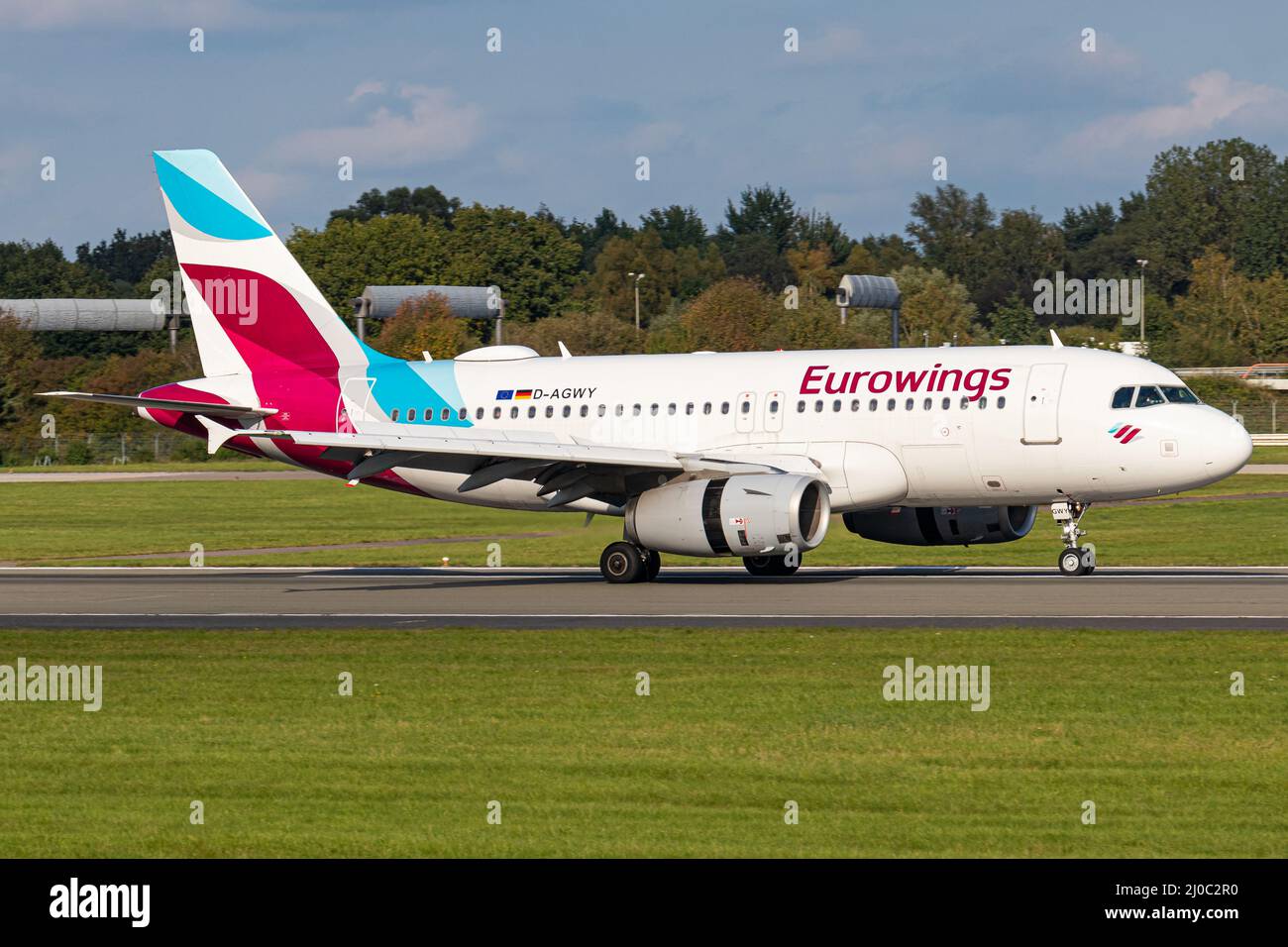 Eurowings EW Airbus A319-132 D-AGWY Stock Photo - Alamy