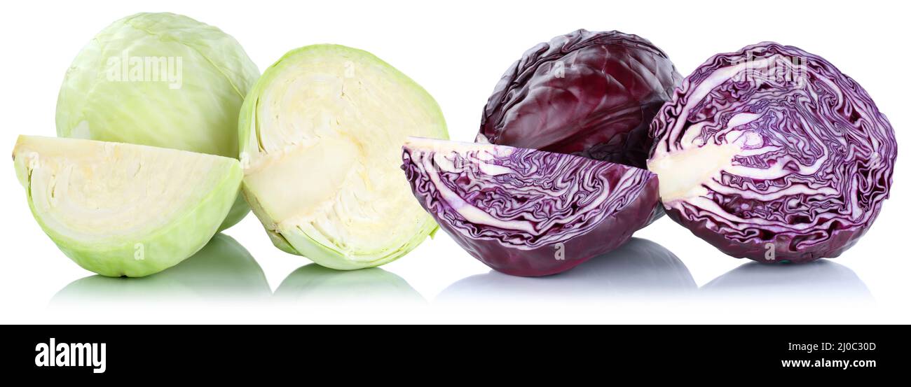 White cabbage and blue cabbage white cabbage red cabbage cabbage fresh ...