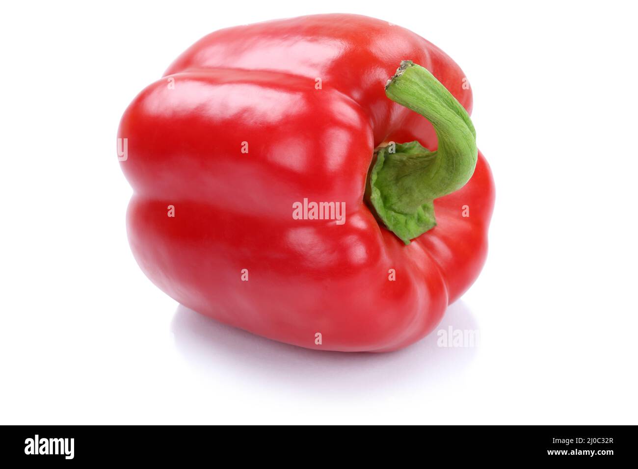 Bell pepper red fresh vegetable cutout isolated Stock Photo - Alamy
