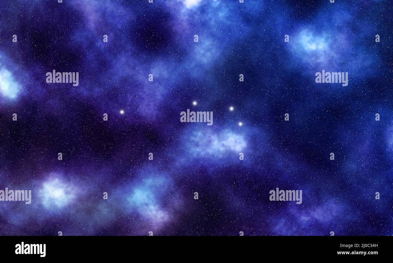 Aries star constellation, Night sky, Cluster of stars, Deep space, Ram ...