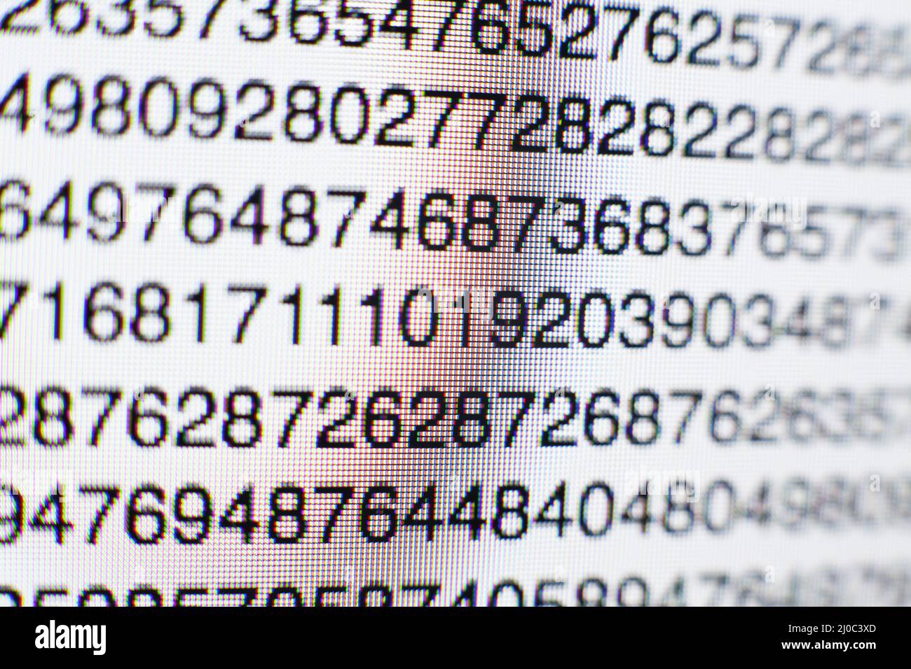 Numbers computer screen hi-res stock photography and images - Alamy