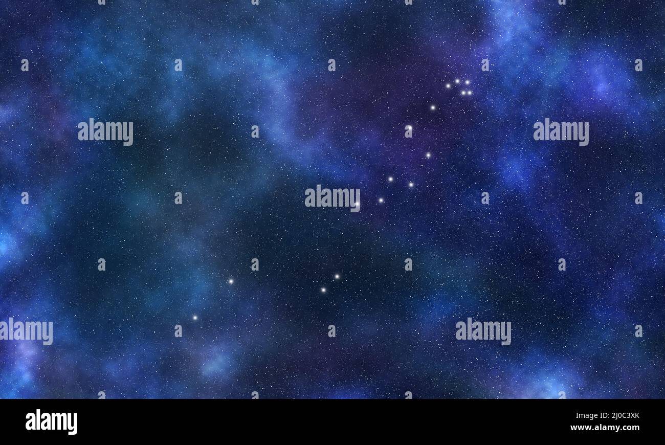 Hydra star constellation, Night sky, Cluster of stars, Deep space, Sea ...