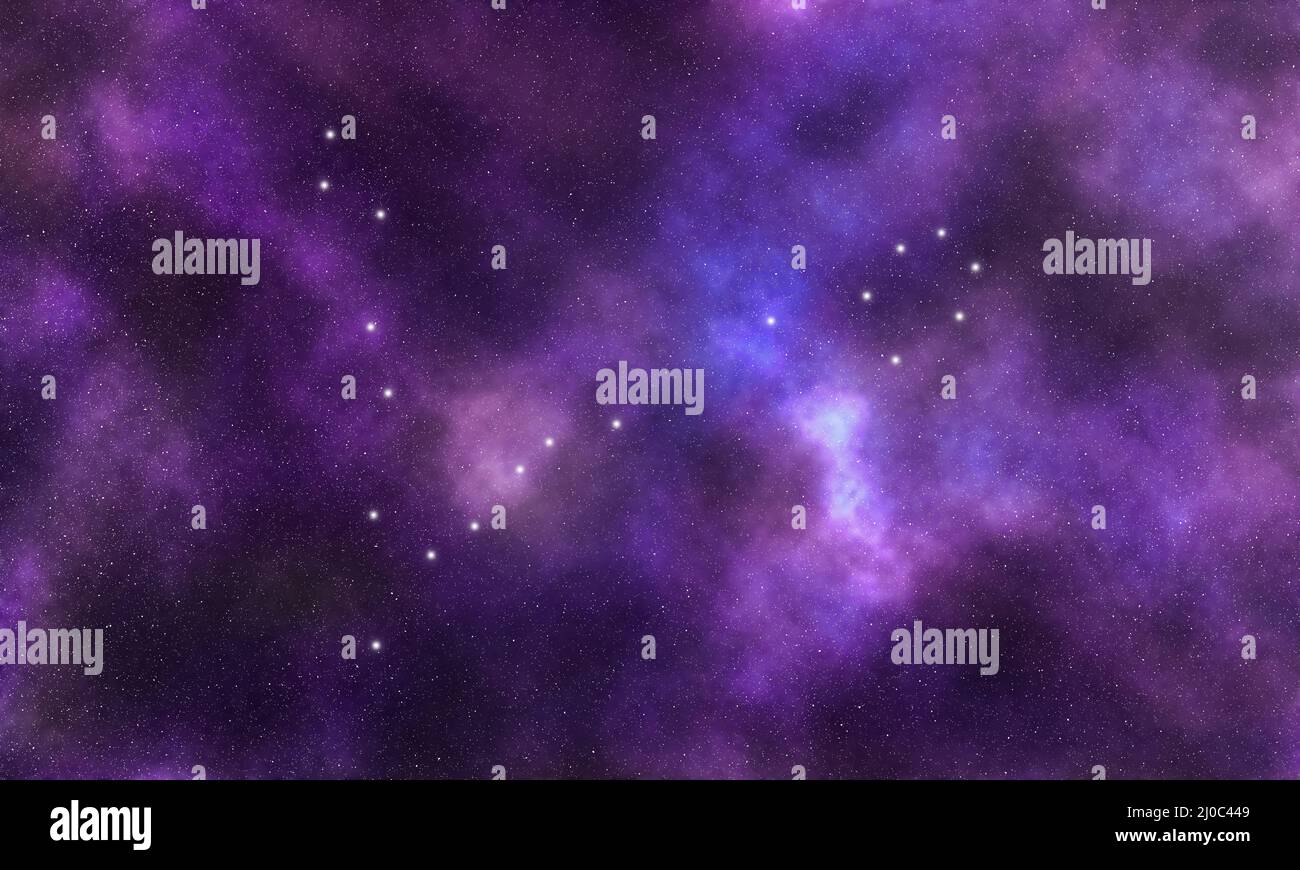 Pisces star constellation, Night sky, Cluster of stars, Deep space ...