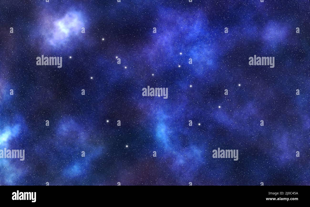 Phoenix star constellation, Night sky, Cluster of stars, Deep space ...