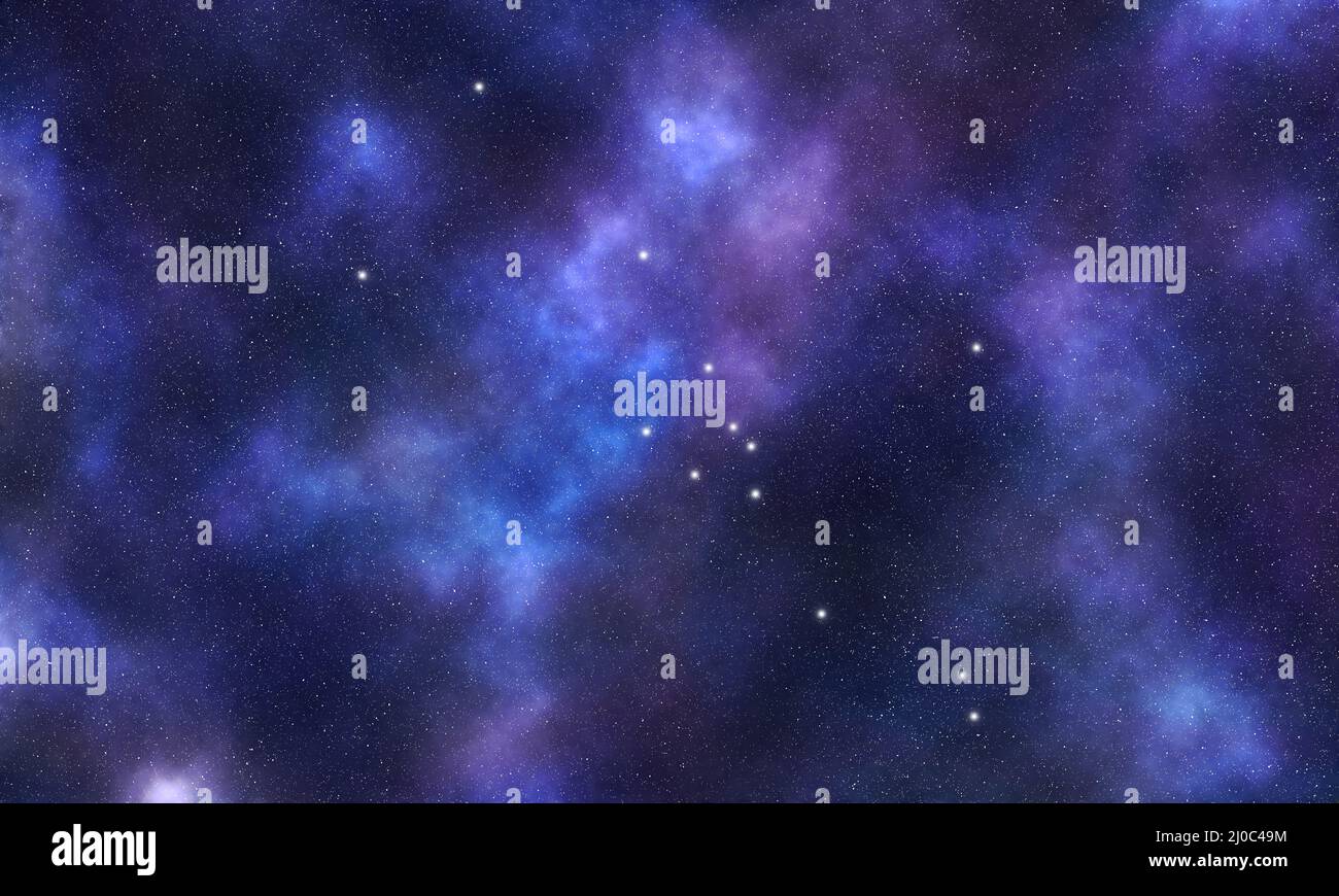 Taurus star constellation, Night sky, Cluster of stars, Deep space ...