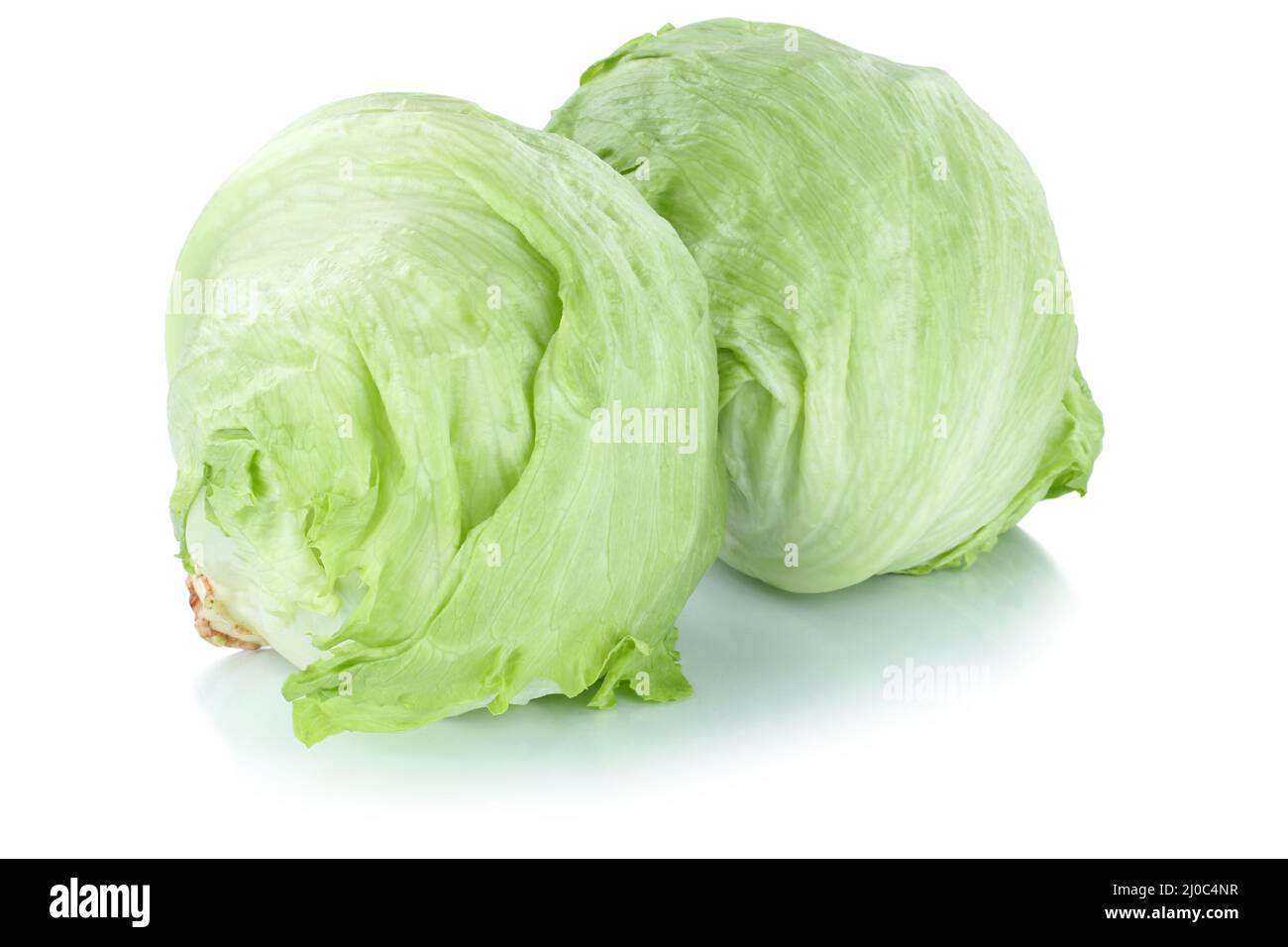 Iceberg lettuce salad fresh vegetable exempted isolated Stock Photo - Alamy