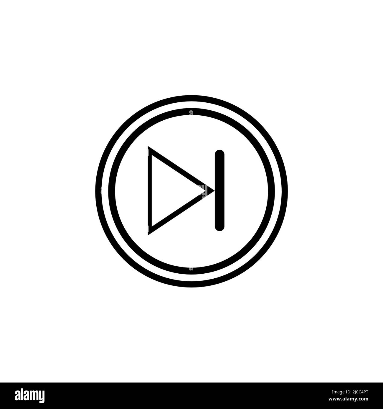 Multimedia icon sticker play stop arrow forward start elements ...